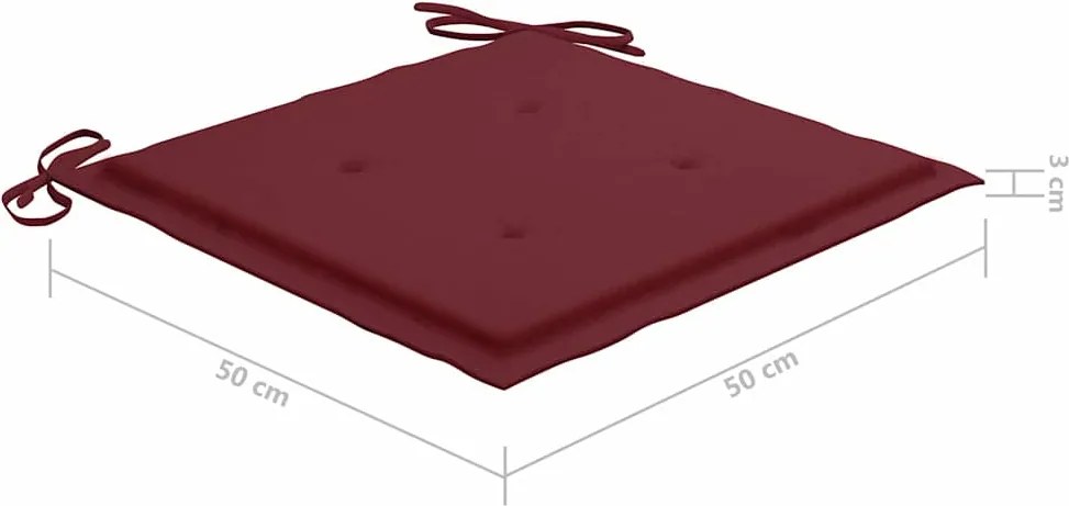 Zahradní jídelní židle s poduškami 3 ks masivní akáciové dřevo 3060808