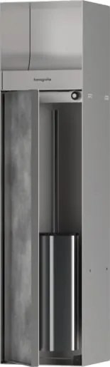 Držák Hansgrohe XtraStoris Rock s dvířky nerez 56062800