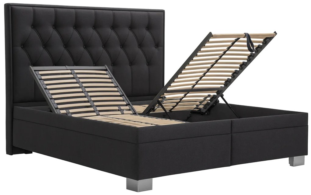 Postel Kristin 180x200 tmavě šedá