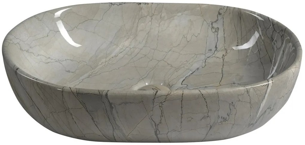 Sapho DALMA 59 x 42 x 14 cm MM413 keramické umyvadlo grigio