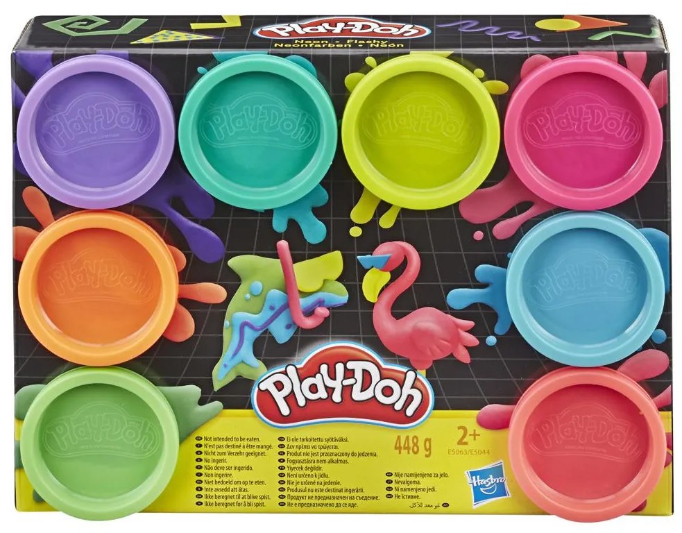 Hasbro Play Doh Balení 8 ks kelímků - Neonové
