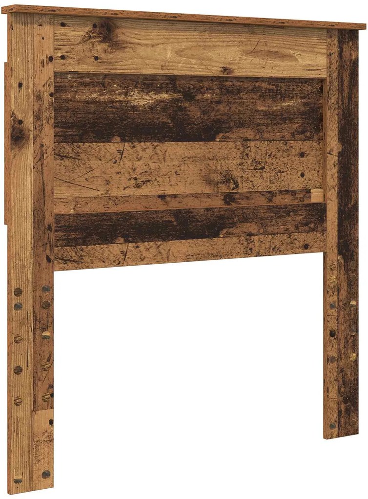 Rám postele s čelo Staré dřevo 90 x 200 cm Kompozitní dřevo 3410372