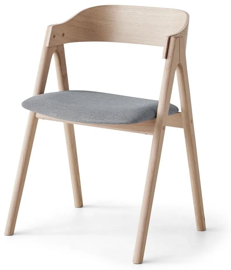 Jídelní židle z dubového dřeva s šedým sedákem Findahl by Hammel Mette
