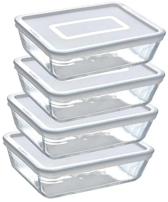 Pyrex Sada skleněných dóz 4 ks, 1,5L