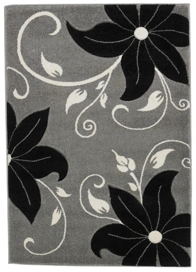 Černošedý koberec Think Rugs Verona, 60 x 120 cm