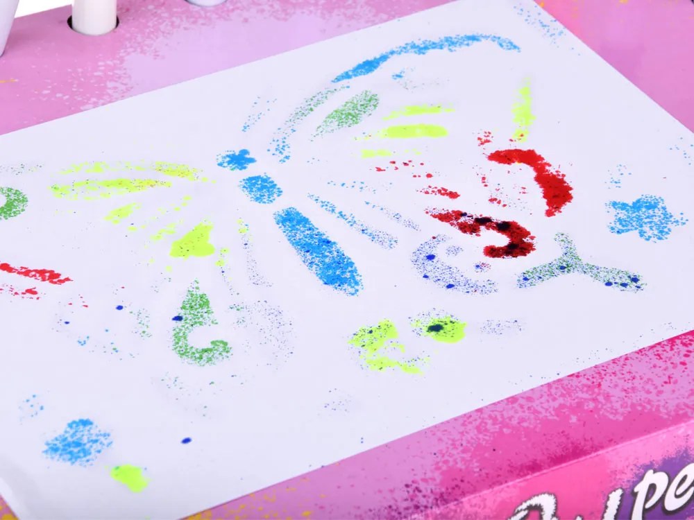 JOKO Kreativní výtvarná sada – růžová, s pumpičkou, fixy a šablonami