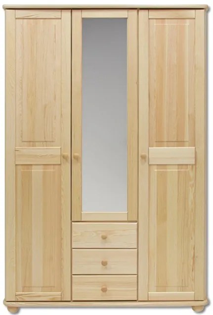 ImportWorld Šatní skříň Křemílek v190 x š125 x h60 cm (Barva dřeva: Borovice)