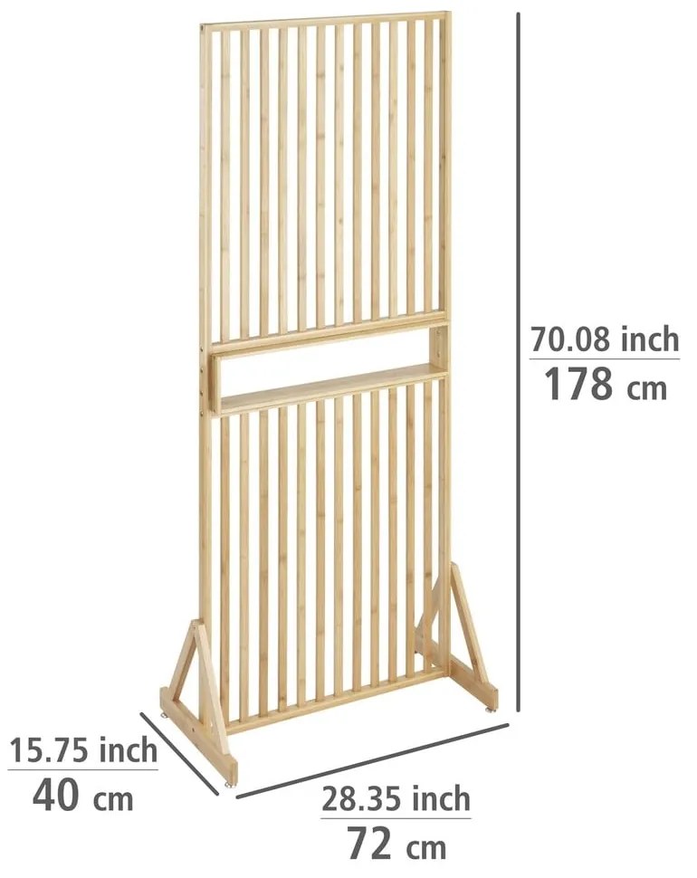 Bambusový paraván v přírodní barvě Kailua – Wenko