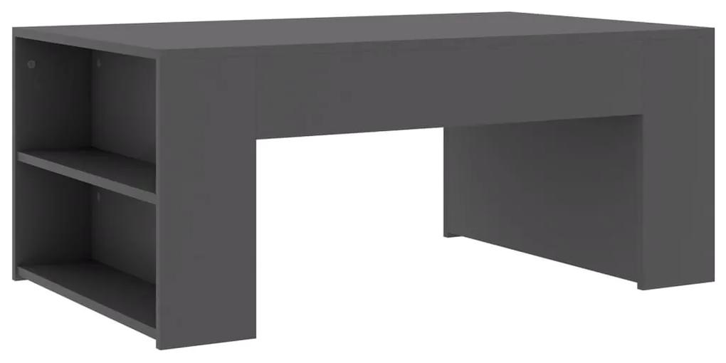 vidaXL Konferenční stolek šedý 100 x 60 x 42 cm dřevotříska