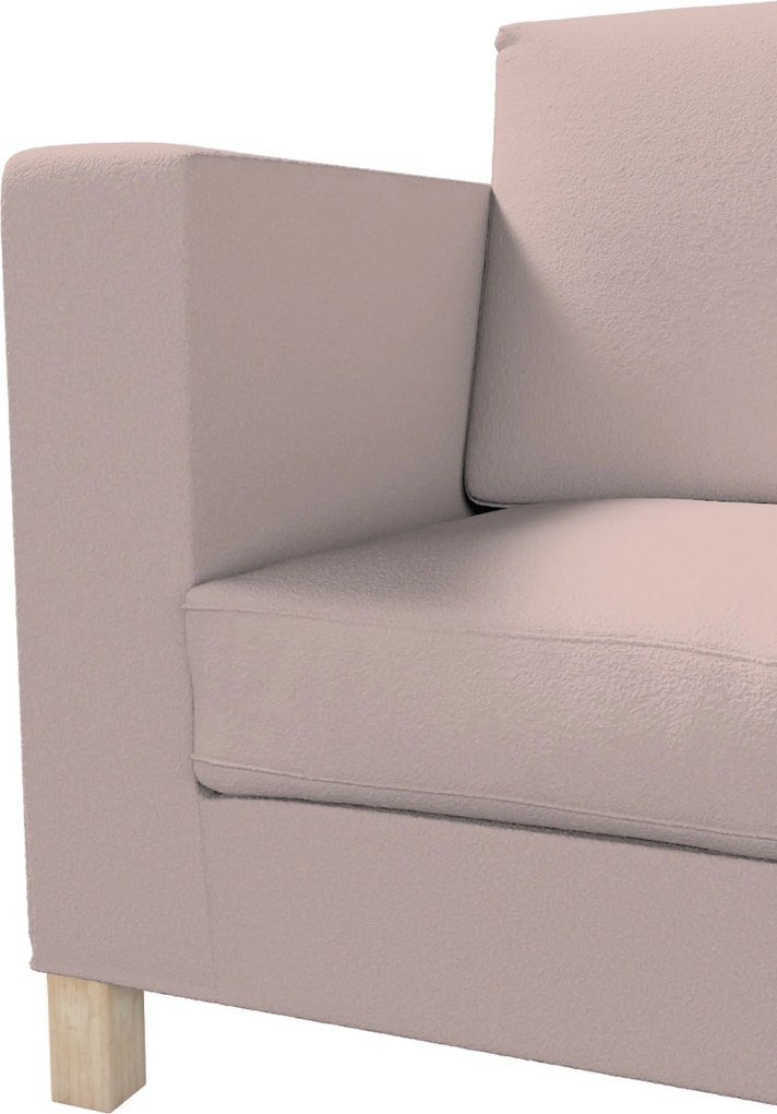 Potah na pohovku IKEA Karlanda 3-místná nerozkládací, krátký barva růžová látka pletený vzor