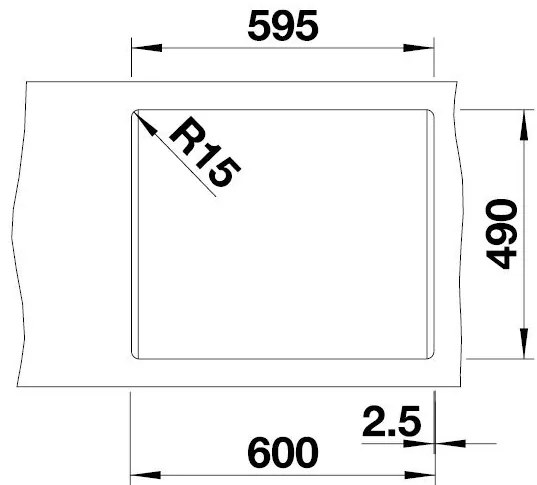 Blanco Pleon 6, silgranitový dřez 615x510x220 mm, 1-komorový, tmavě hnědá, BLA-521688