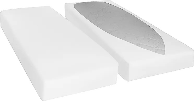 Bellatex Elastické rychloupínací prostěradlo Bílá 90x200x20 cm