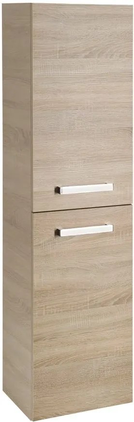 Aqualine, VEGA Skříňka vysoká s košem 40x150x31cm, dub platin, VG960