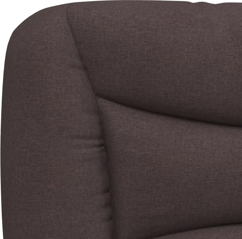 Postel s matrací Hvar tmavě hnědá 160 x 200 cm textil 3208544