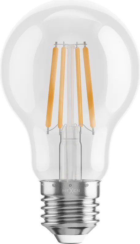 Mexen Vintis, LED filamentová žárovka E27, A60, 4 W, teplá bílá 2700K, čirá, L150-E27-0427-00