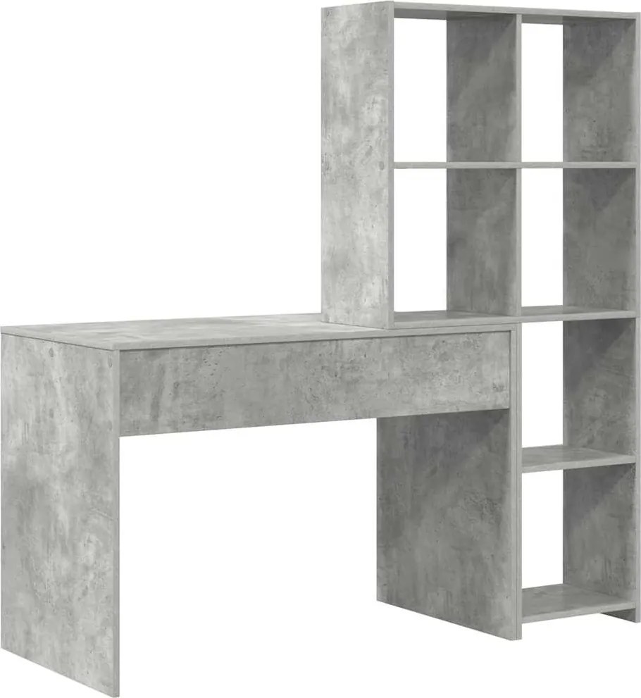 Stůl Betonově šedá 138,5 x 55 x 143 cm Kompozitní dřevo 3337252