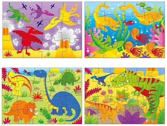 Galt 4 Puzzle v krabici - Dinosauři