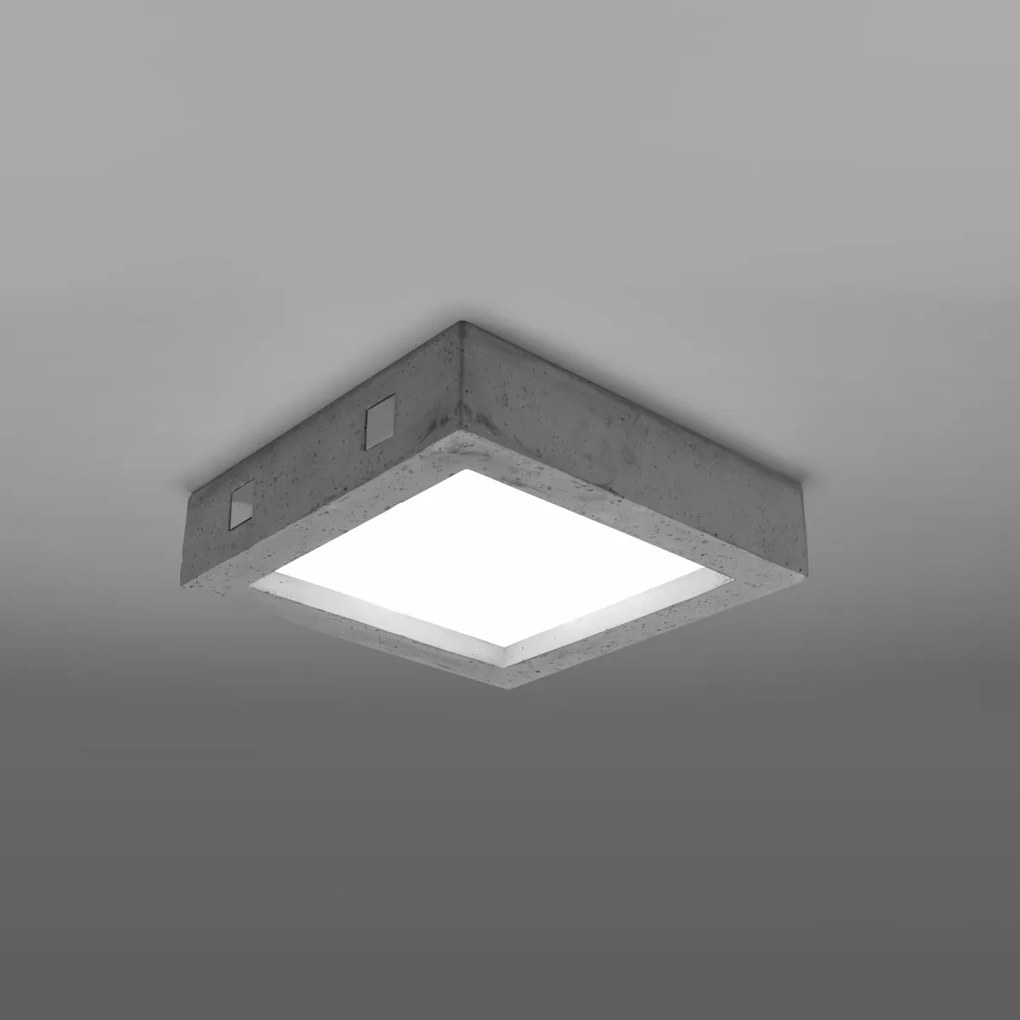 Stropní LED svítidlo Riza, 1x LED 18w, 3000k, beton