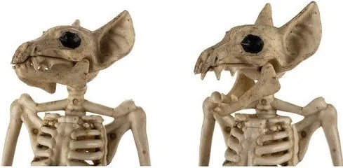 Dekorace Halloween kostra netopýra Halloween 30 cm Malatec 22005