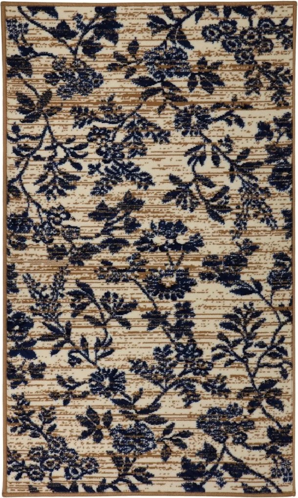 TRHÁK: Kusový koberec Flowers beige, 190x280, béžová, obývacia izba, Alfa Carpets