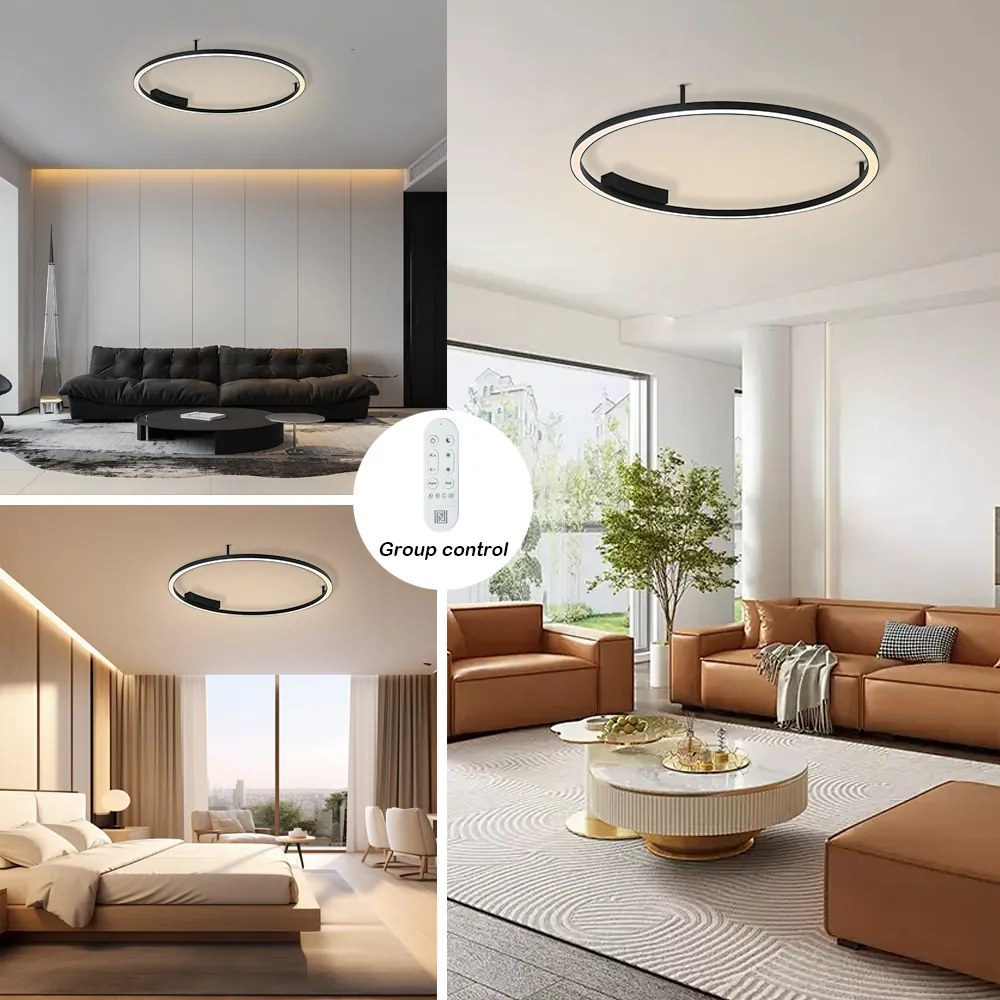 Immax NEO FINO stropní (nástěnné)svítidlo černé 80cm 55W 4285lm Tuya Zigbee 3,0 s DO