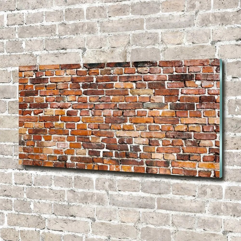 Wallmuralia Fotoobraz na skle Zděná zeď 140x70 cm