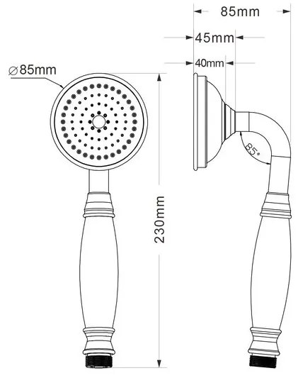Sapho Dreamart Ruční sprcha 230mm, chrom DOC148