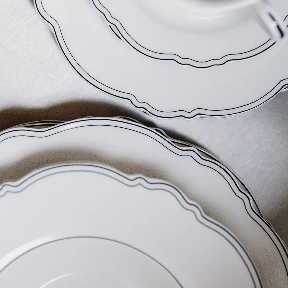 Bílé misky v sadě 2 ks na polévku/na salát z kostního porcelánu 625 ml Odette – S|P Collection