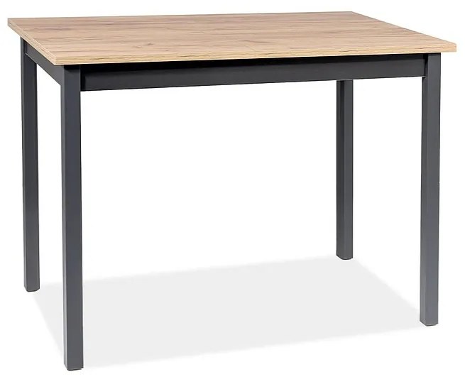 MAXIVA Jídelní stůl rozkládací - HORACY, 100x60, dub artisan/černá