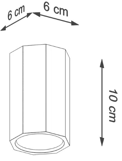 Stropní svítidlo Zeke, 1x dřevěné stínidlo