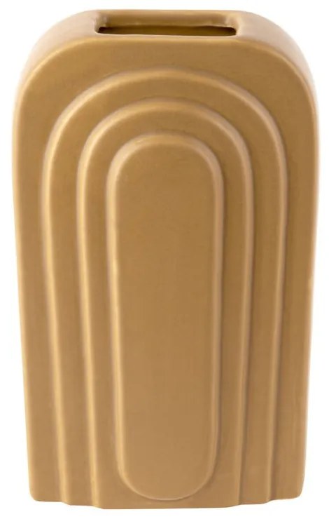 Žlutá keramická váza PT LIVING Arc, výška 27 cm