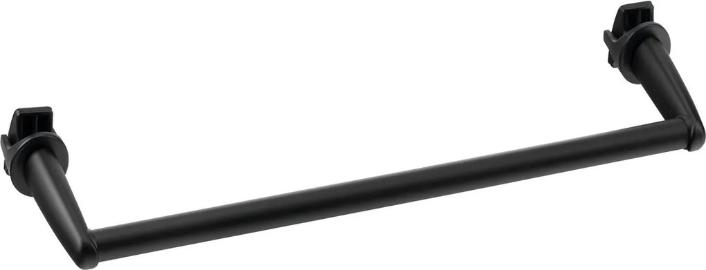 Aqualine Aqualine, Sušák ručníků na topná tělesa 36cm, rovný, černý mat, IDR-40B