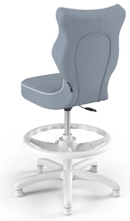 Ergonomická židle bez koleček pro děti k psacímu stolu MODRÁ Zvolte rozměr: dítě 119 - 142 cm (výška stolu 71 - 82 cm)