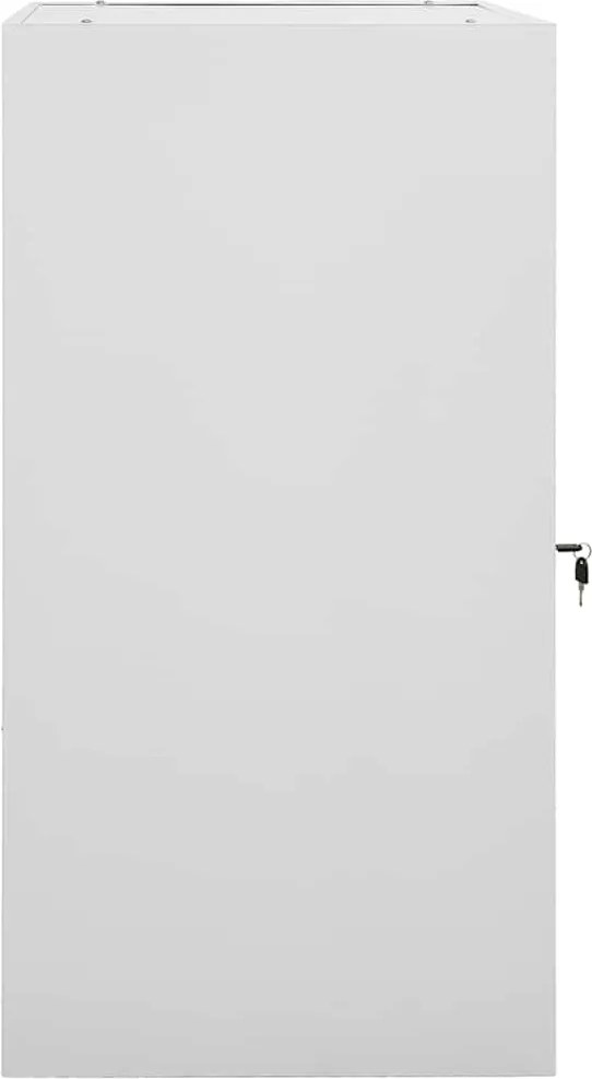 Skříňka na sedlo světle šedá 53 x 53 x 105 cm ocel 339604