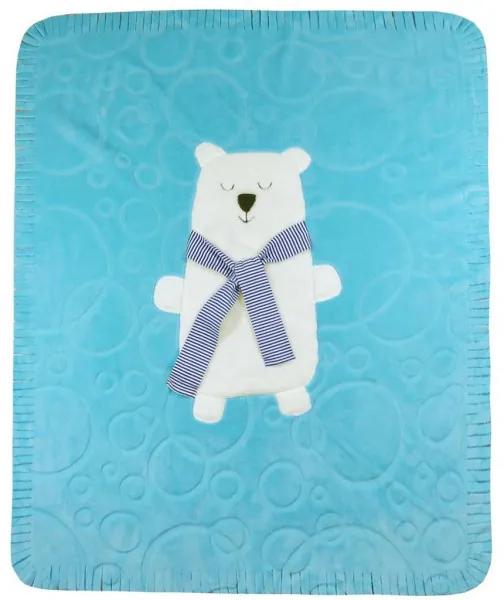 KOALA Dětská deka Koala Polar Bear modrá