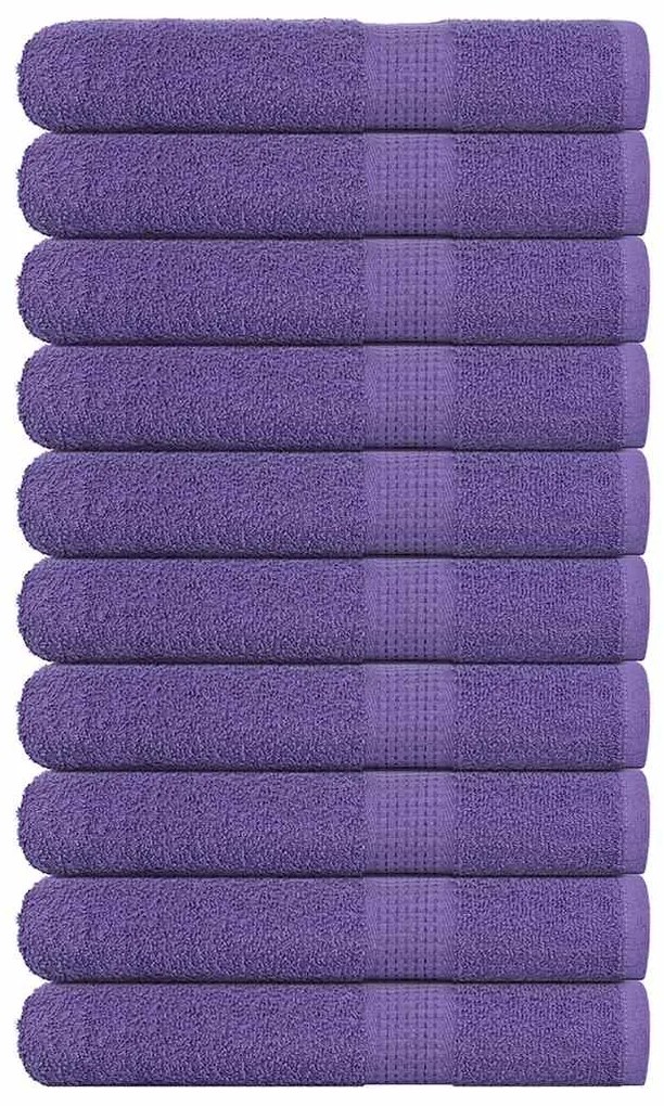 Ručníky FROGN 10 ks fialové 100x200 cm 360 g/m² 136892