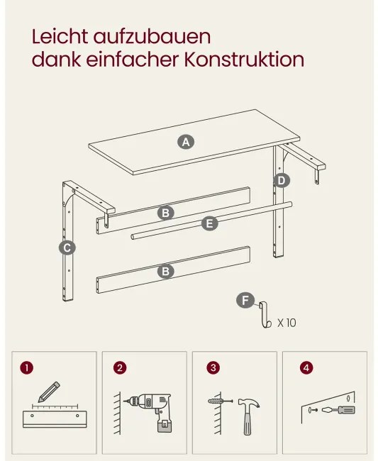 Nástěnná police LCR201B01