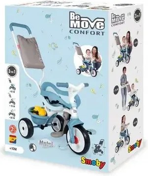 Smoby Tříkolka Be Move Confort modrá / od 15 měsíců