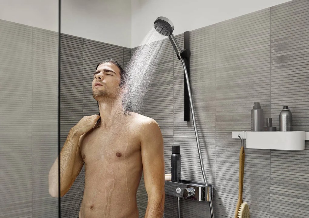 Hansgrohe WallStoris, posuvný jezdec, černá matná, HAN-27917670