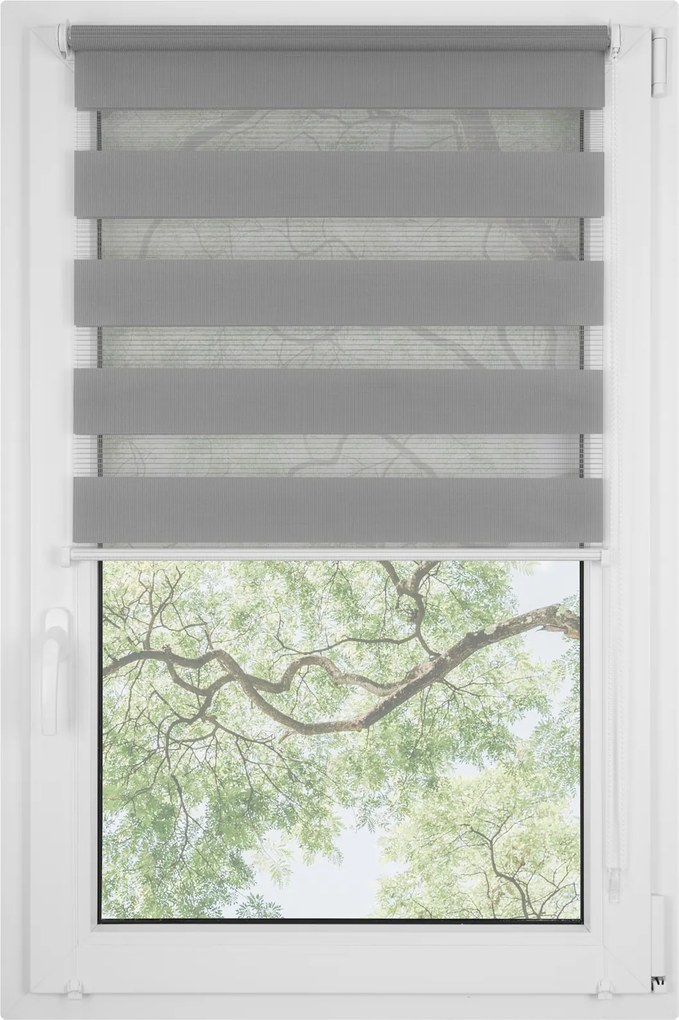 Roleta Den Noc neinvazivní soft Šedá 30x150 cm