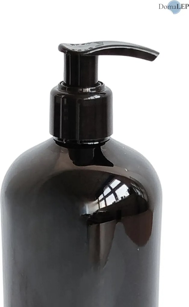 Dávkovač na mýdlo 500 ml černý s černou pumpičkou BELA