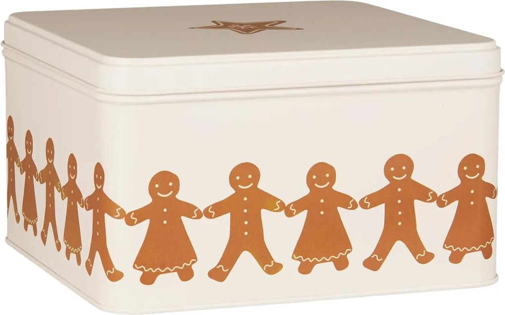 Plechová dóza Gingerbread Couples Square Ib Laursen