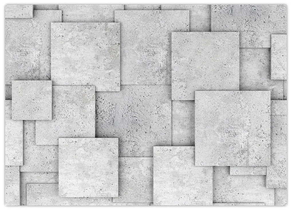 Obraz - Abstrakce betonových kachliček (70x50 cm)