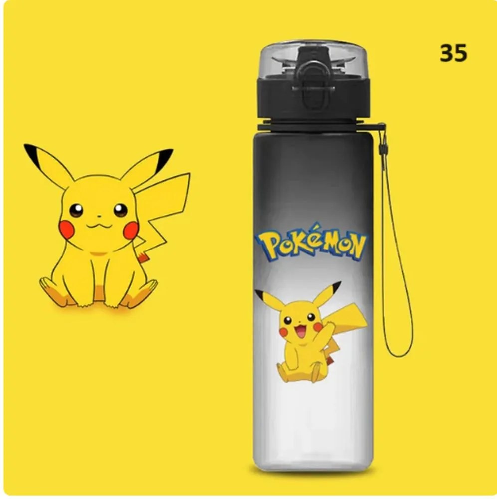 Plastová láhev s motivem Pokémonů (560 ml) Barva: 35