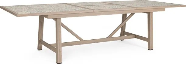 BIZZOTTO Rozkládací zahradní stůl KALIMERA světlý 212-285x106 cm 0664138