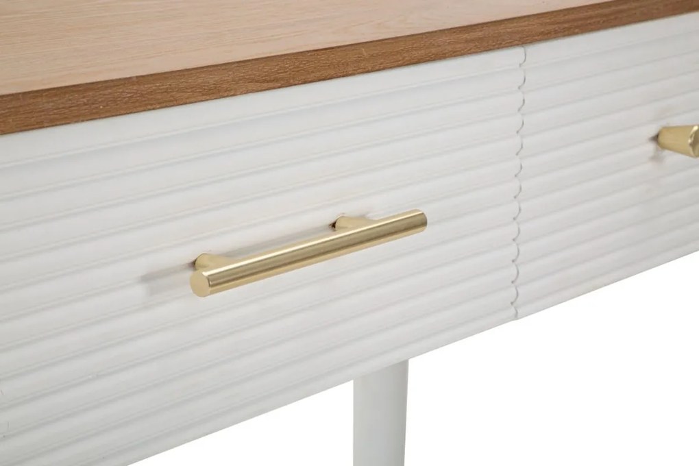 Designová konzole Gerlinde 107 cm bílá
