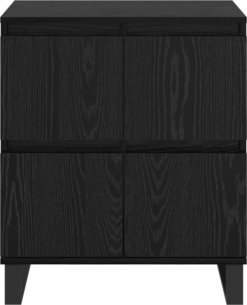 Servírovací skříň 3 ks Černý dub 60 x 35 x 70 cm 3394577