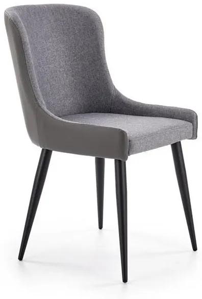 Jídelní židle  Kiss (šedá + černá). 1048766