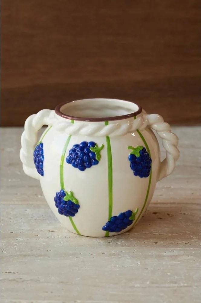 Bílá váza (výška 13 cm) Berries – Ellos Home