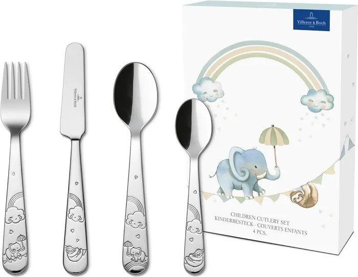 Villeroy&Boch Villeroy & Boch Walk like an Elephant dětská příborová sada, 4 ks, 21,5 × 15 × 2,5 cm